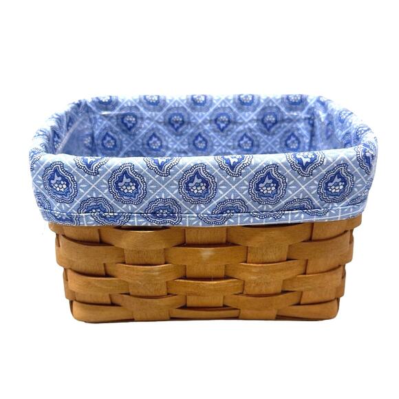 Longaberger | Accents | Retired Longaberger Basket 997 Blue Patterned ...